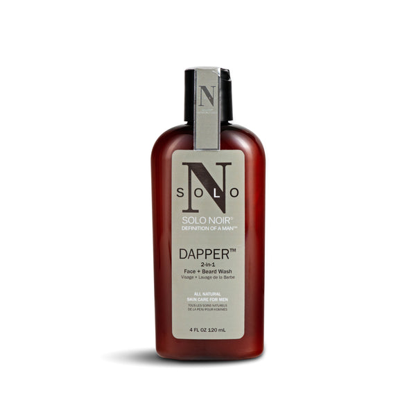 “Dapper™ ” Face + Beard Wash - SOLD OUT – Solo Noir for Men